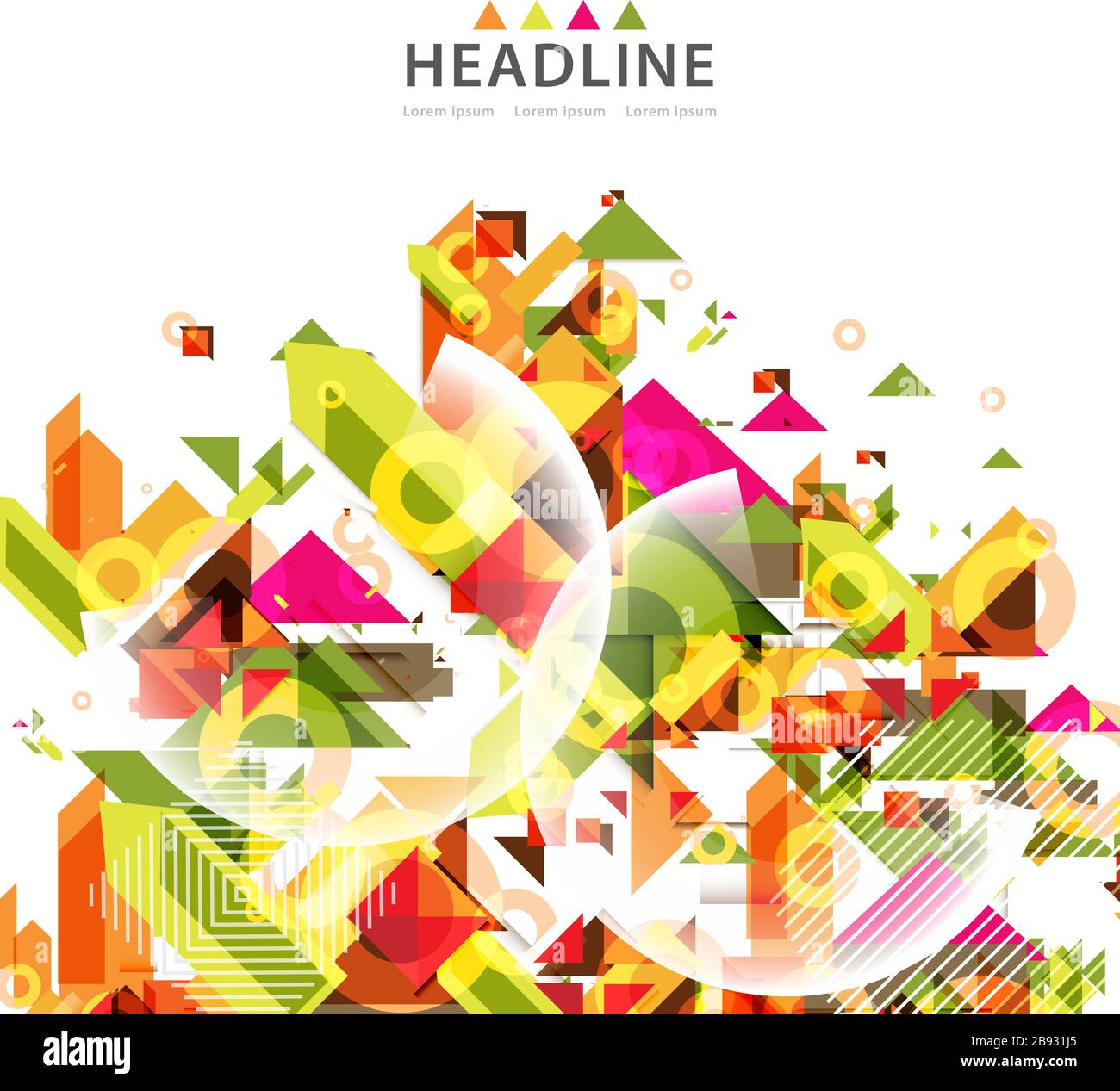 Brochure header layout background template Stock Vector Image & Art - Alamy