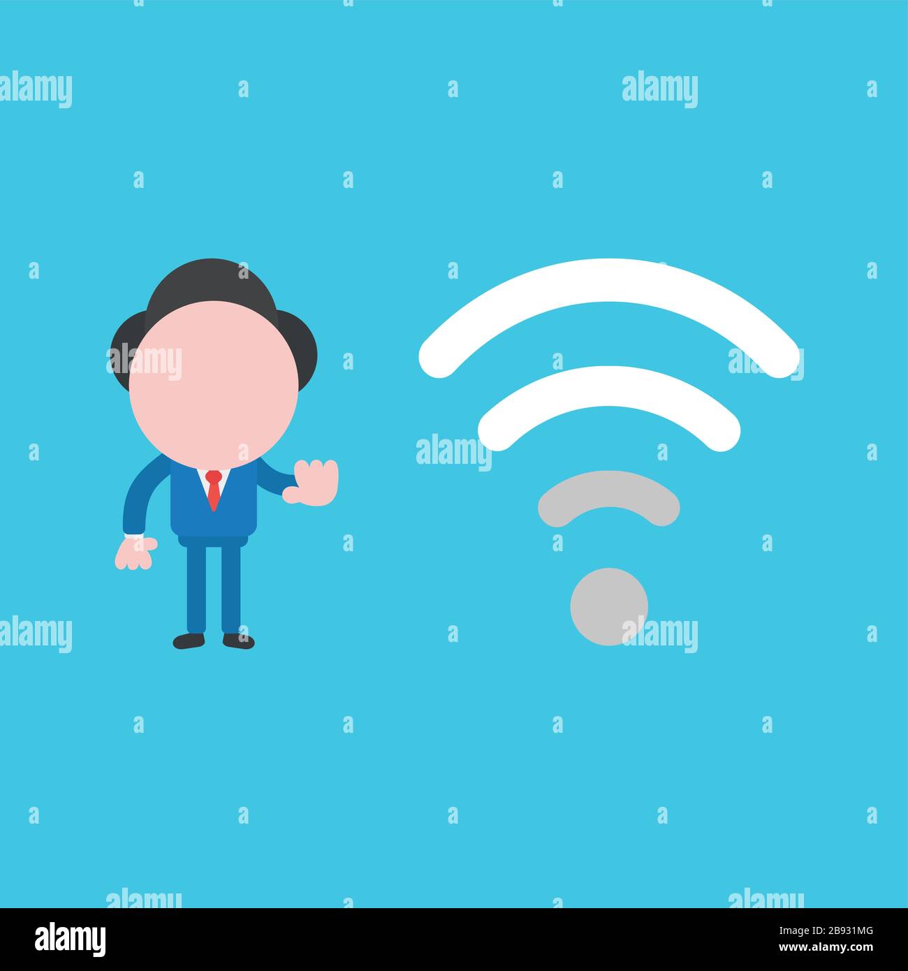 Poor wifi signal Stock Vector Images - Alamy