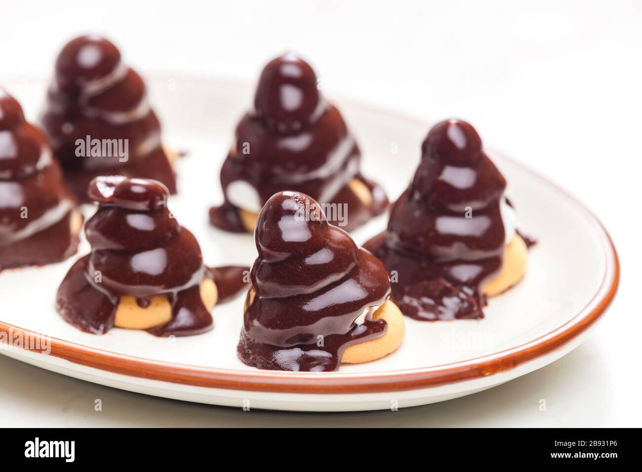 typical Czech dessert called indianek Stock Photo - Alamy