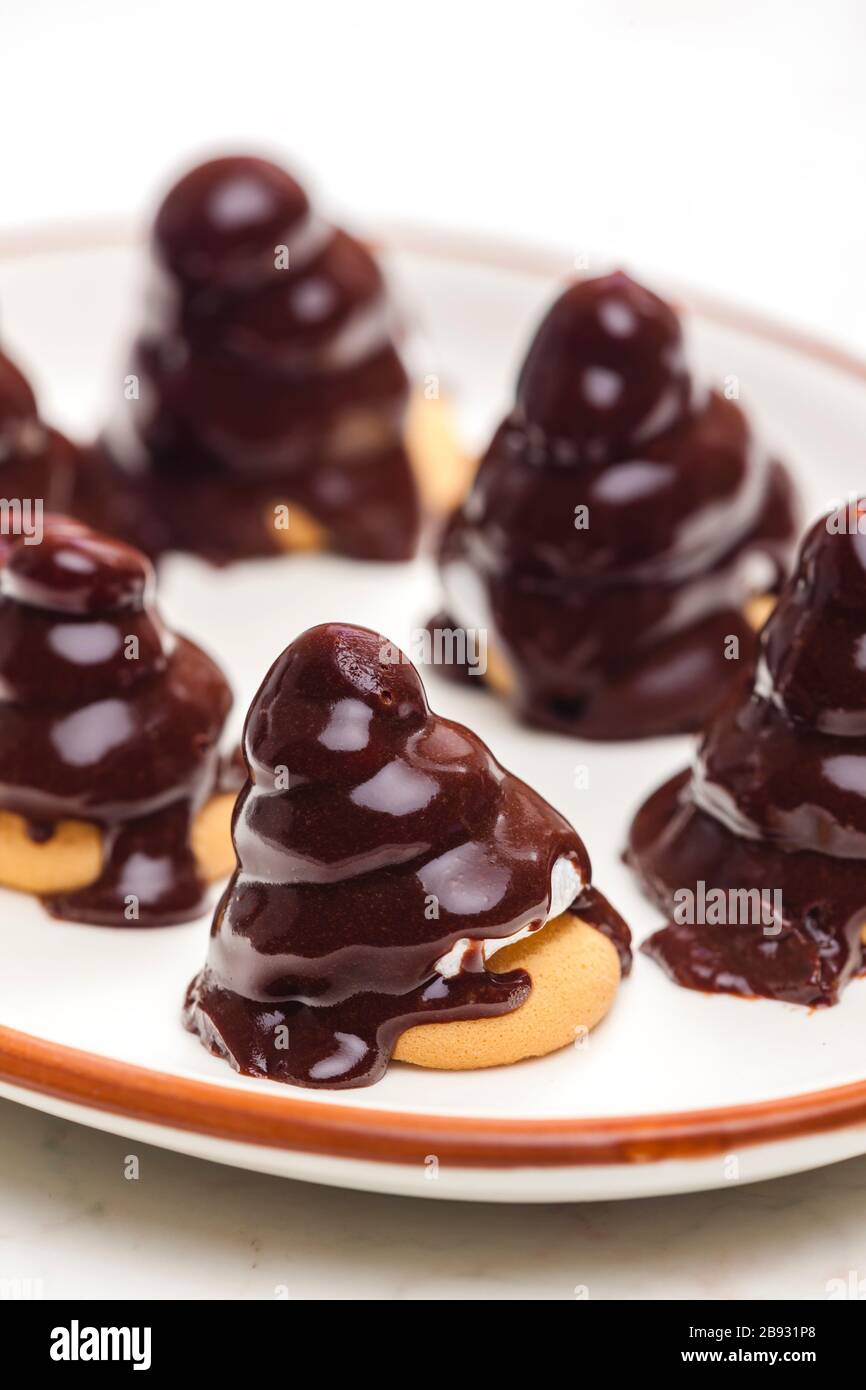 typical Czech dessert called indianek Stock Photo - Alamy