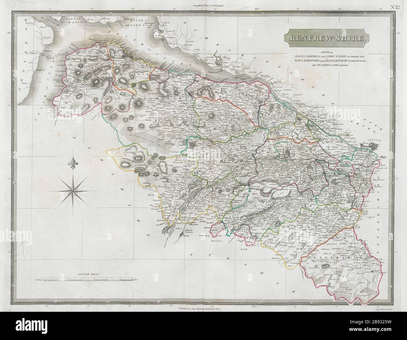 Map of barrhead hi-res stock photography and images - Alamy