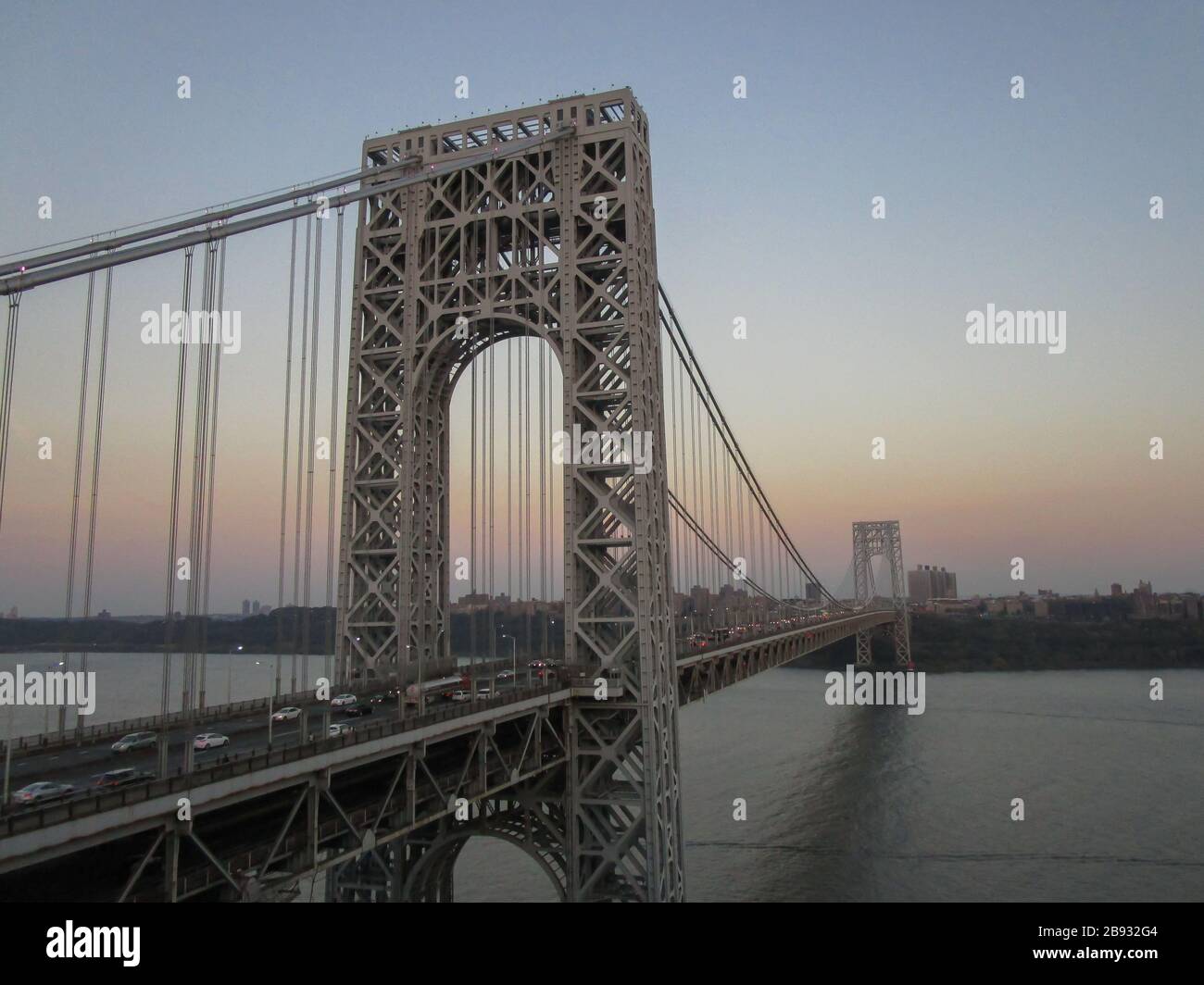 Fort Lee, New Jersey: The George Washington Bridge, a double-decked ...