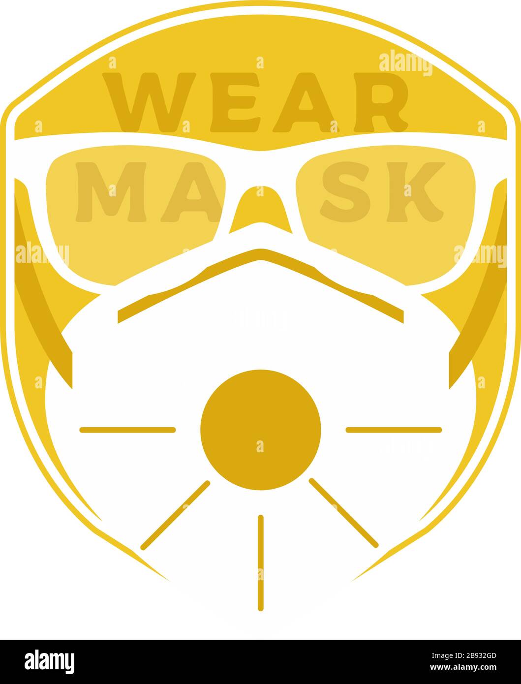 Coronavirus caution badge. Covid-2019 safety advice label - Keep Calm ...