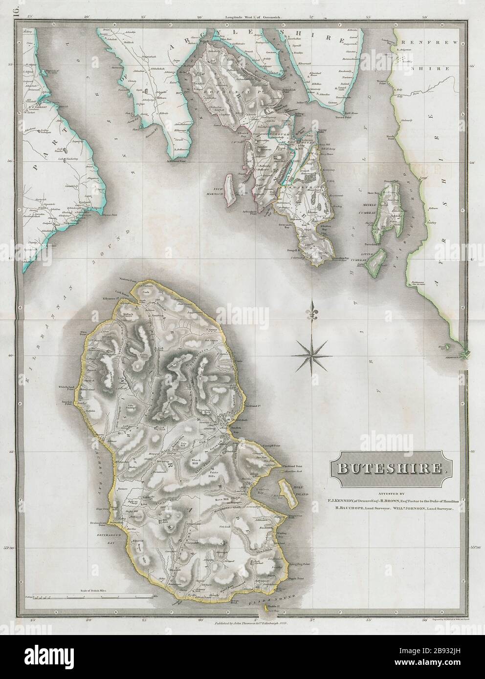 Buteshire. Isle of Arran. Scotland. Machrie Whiting Bay Lamlash THOMSON ...