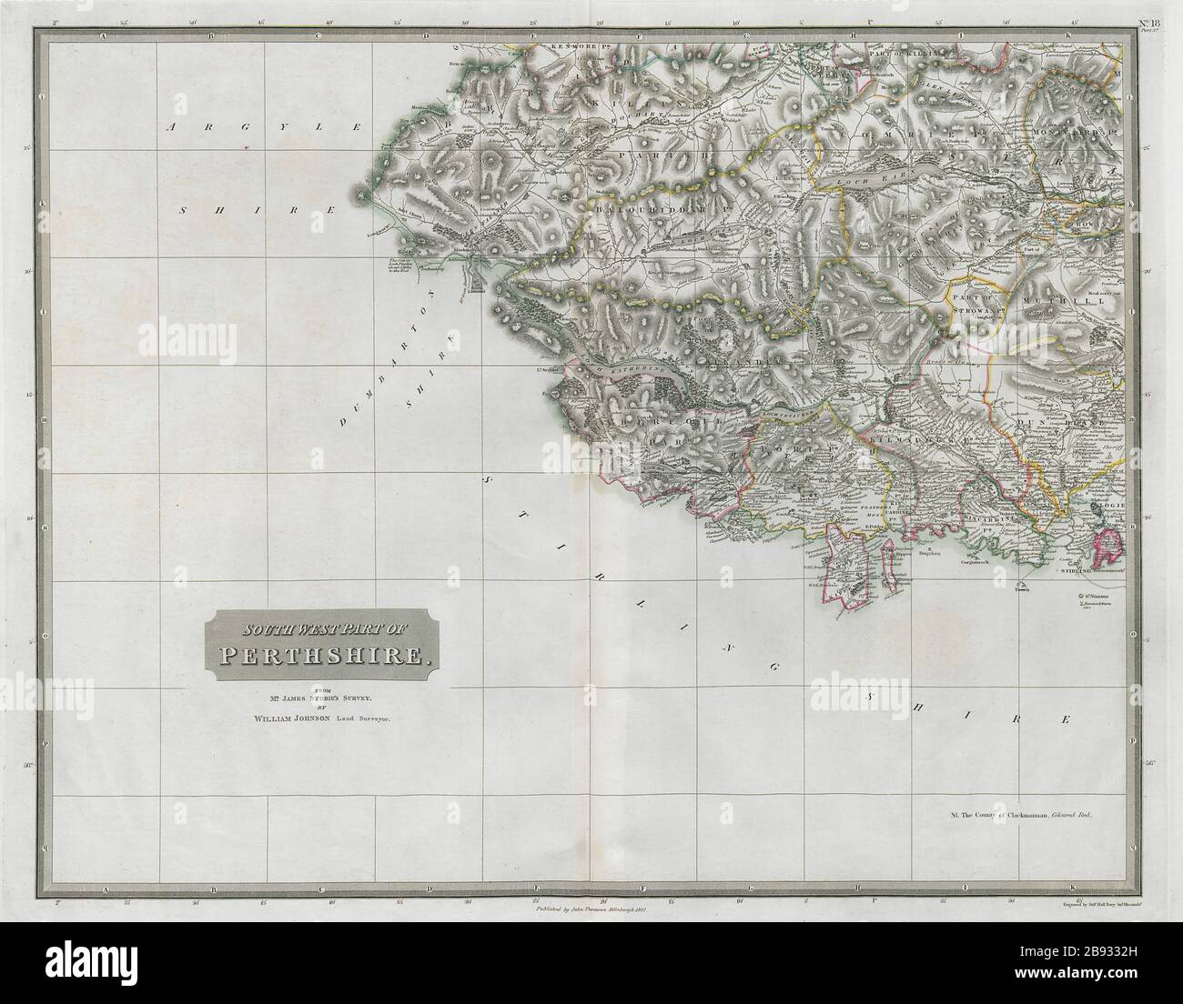 Map of callander hi-res stock photography and images - Alamy