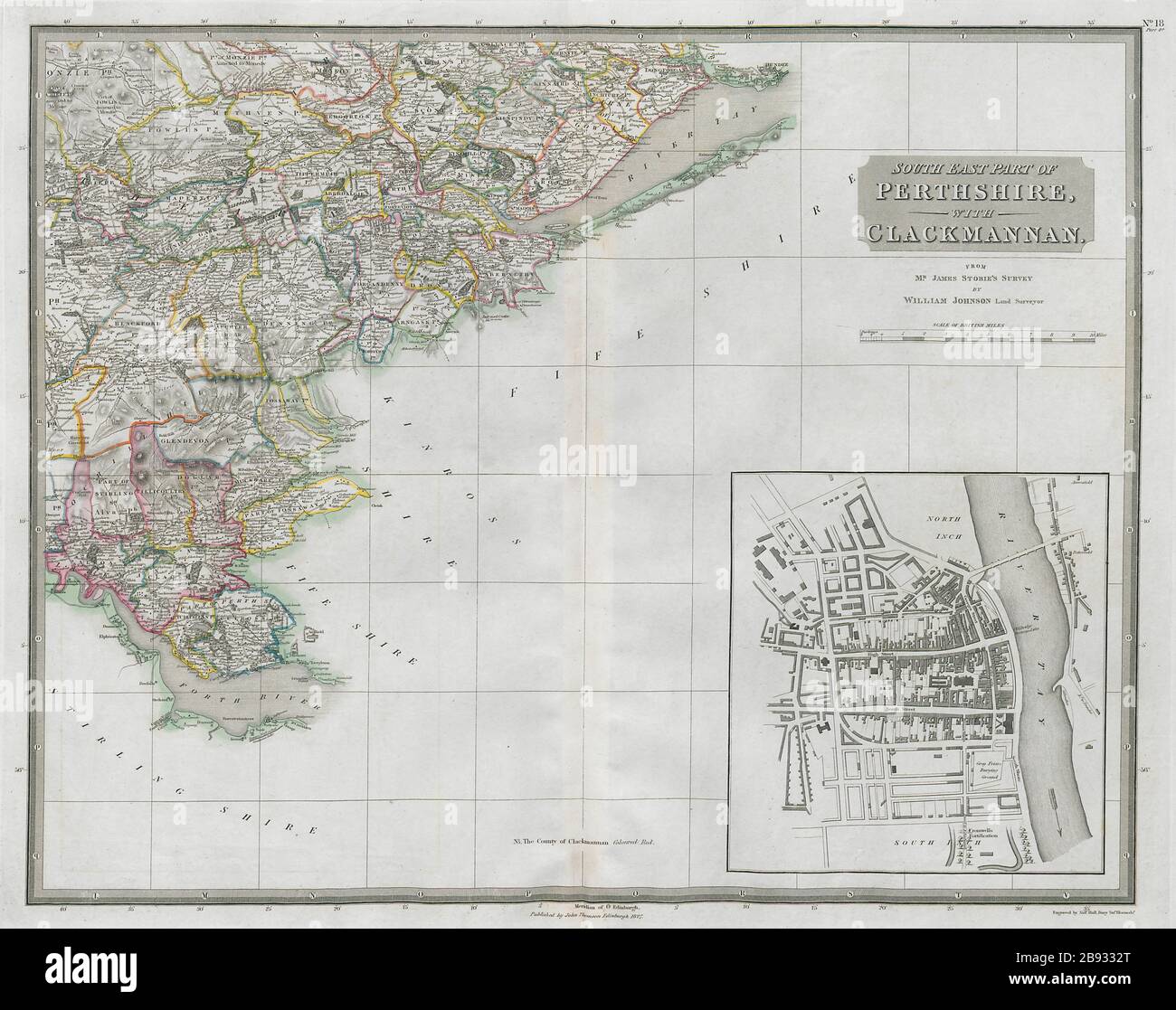 Perthshire map hi-res stock photography and images - Alamy