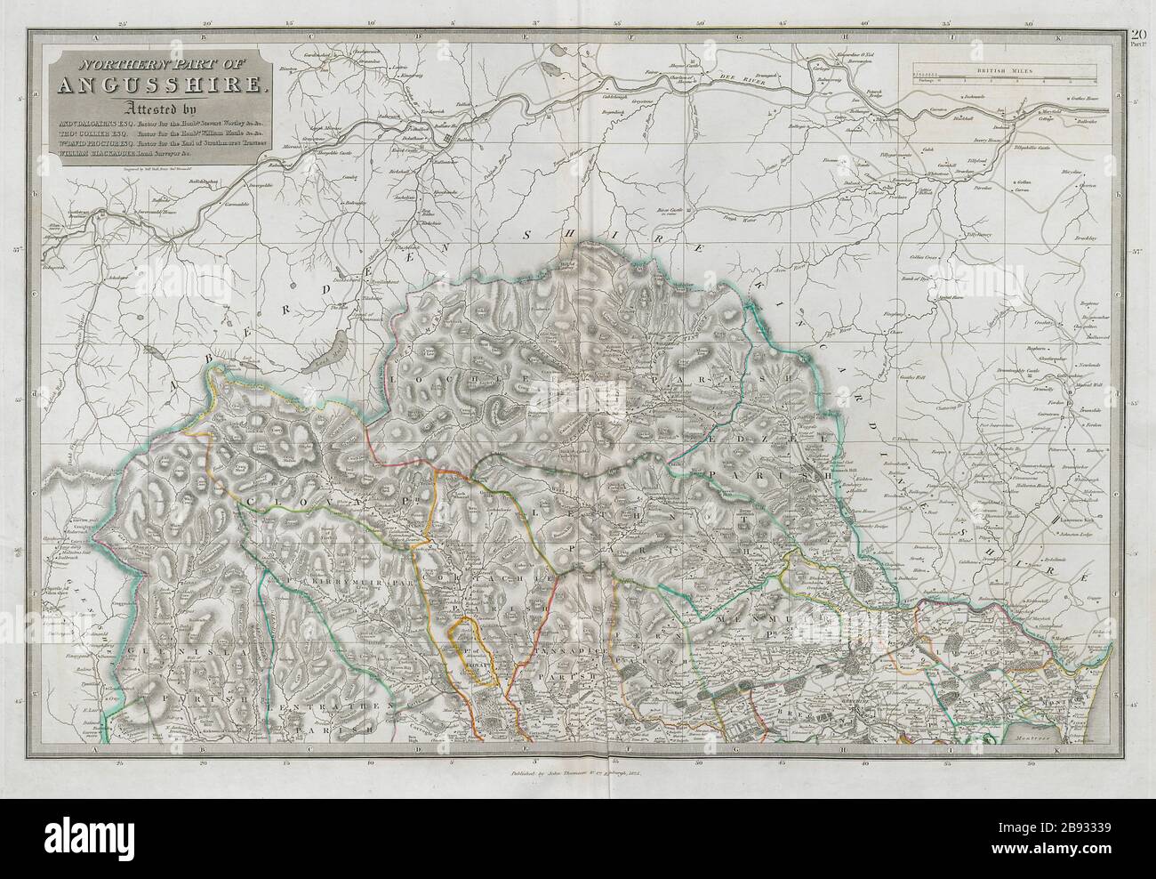 Northern part of Angusshire (Forfar). Montrose Brechin Edzell. THOMSON ...
