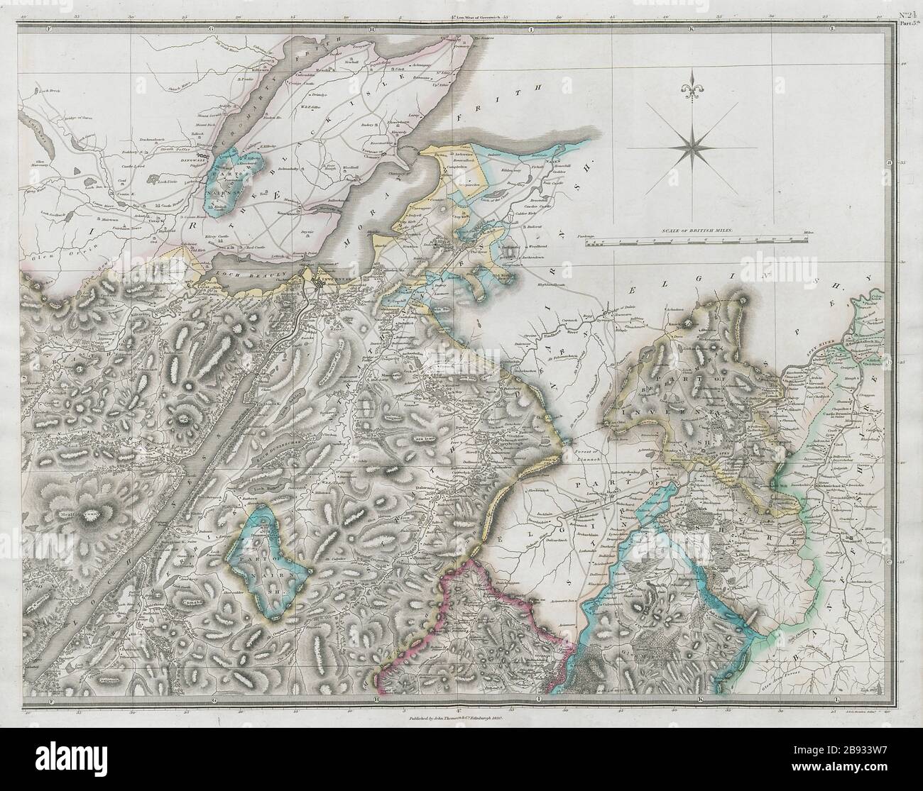 Inverness-shire north-east sheet. Cairngorms Grantown Aviemore. THOMSON ...