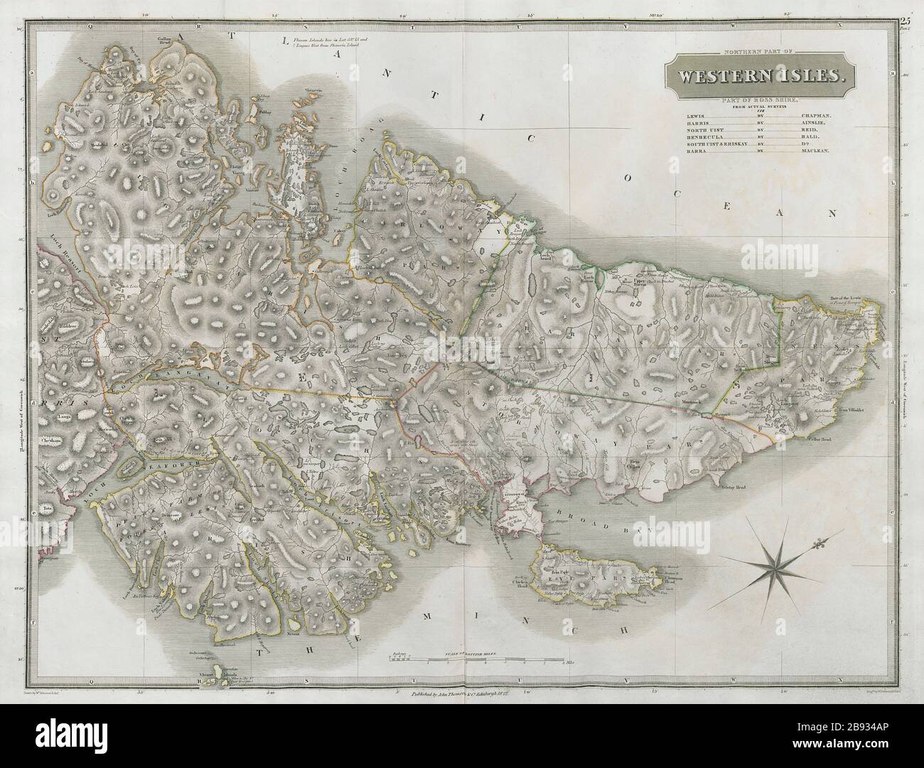 Map of stornoway hi-res stock photography and images - Alamy