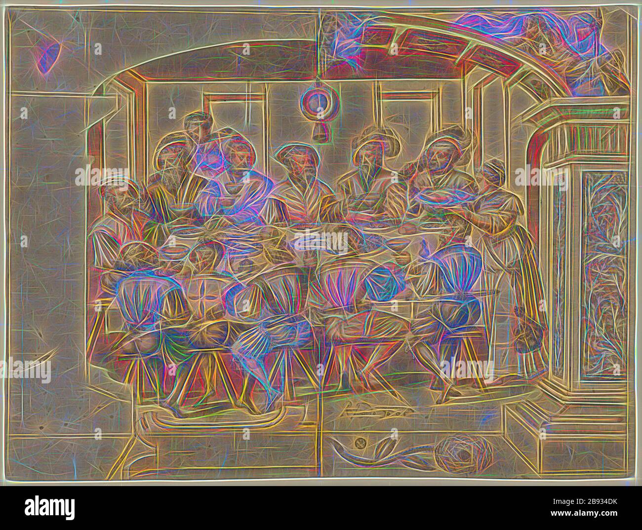 Preliminary pencil drawing colored pencil drawing hi-res stock ...