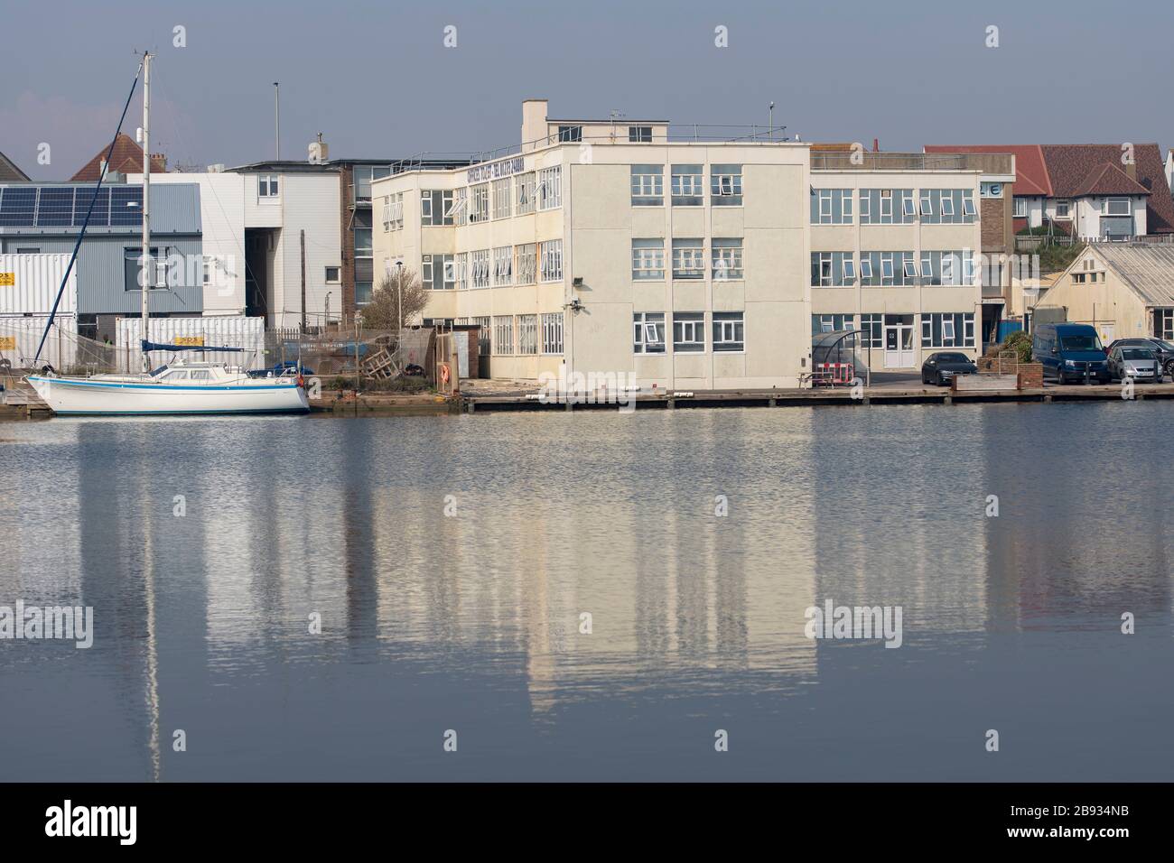 Harbour Water Reflections Stock Photo - Alamy