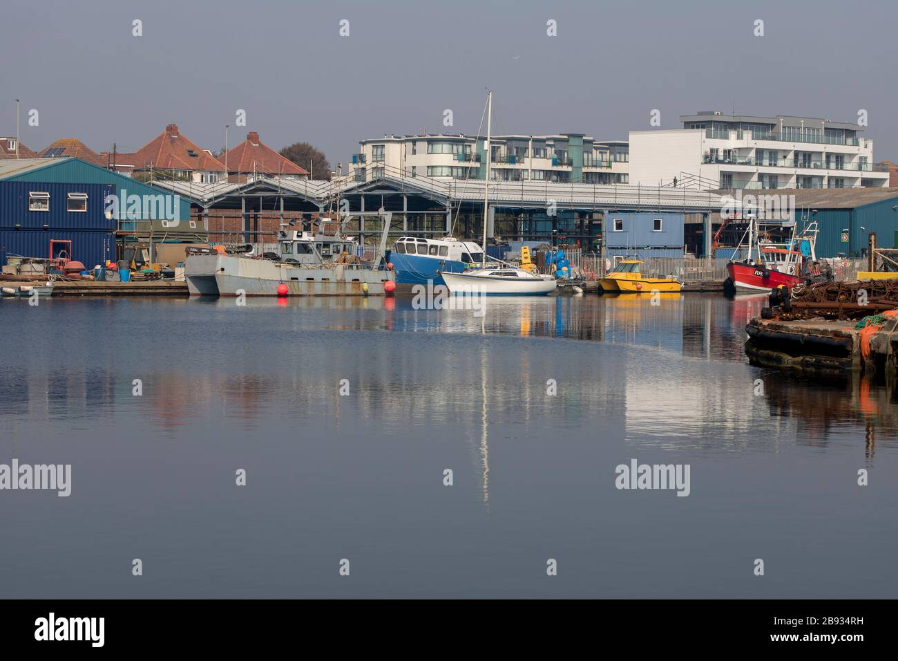 Harbour Water Reflections Stock Photo - Alamy