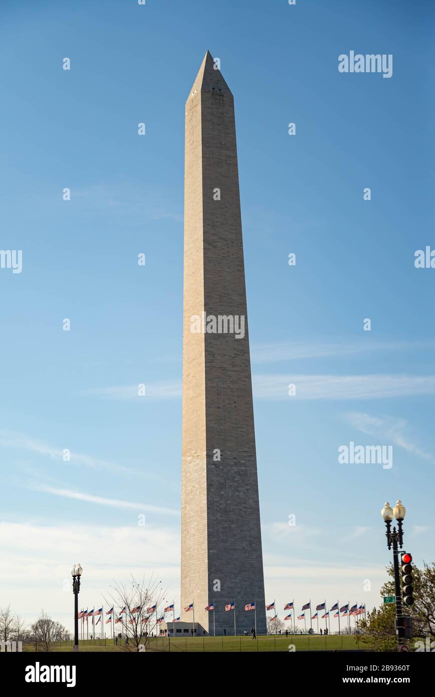 The obelisk Monument in Washington DC, USA Stock Photo - Alamy