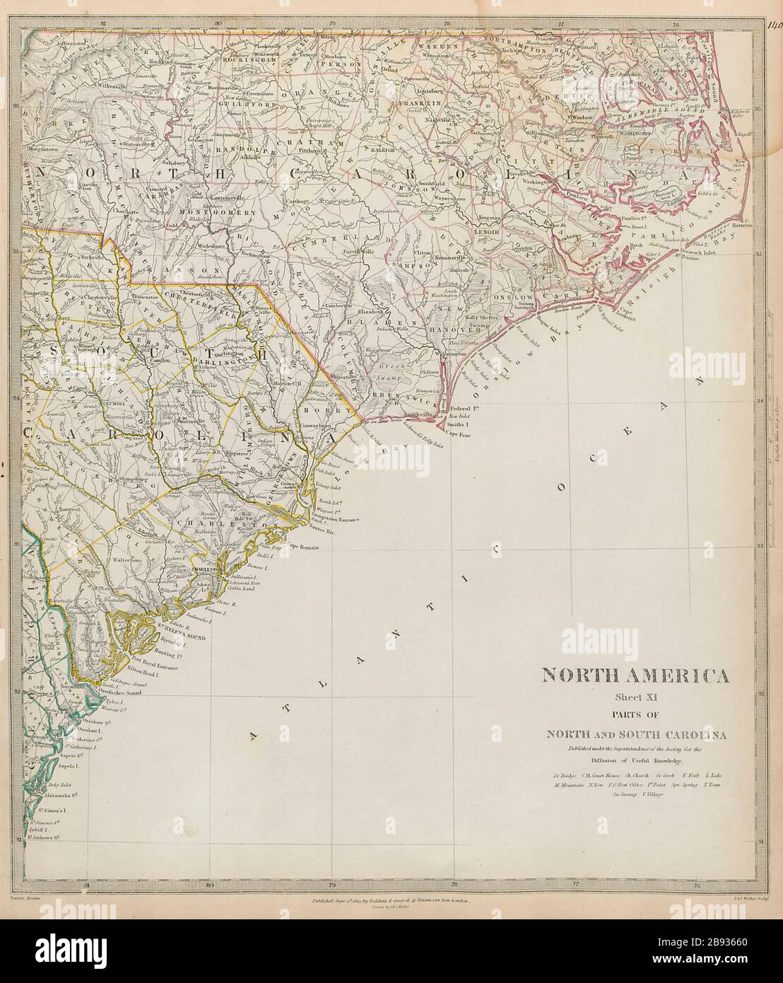 Outer banks north carolina map hi-res stock photography and images - Alamy