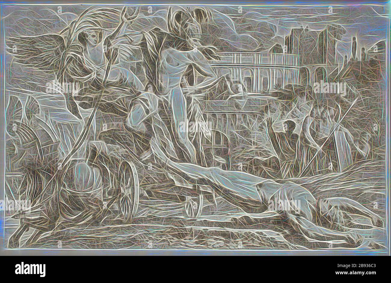 Pietro Testa, Italian, 1611-1650, Achilles Dragging the Body of Hector ...