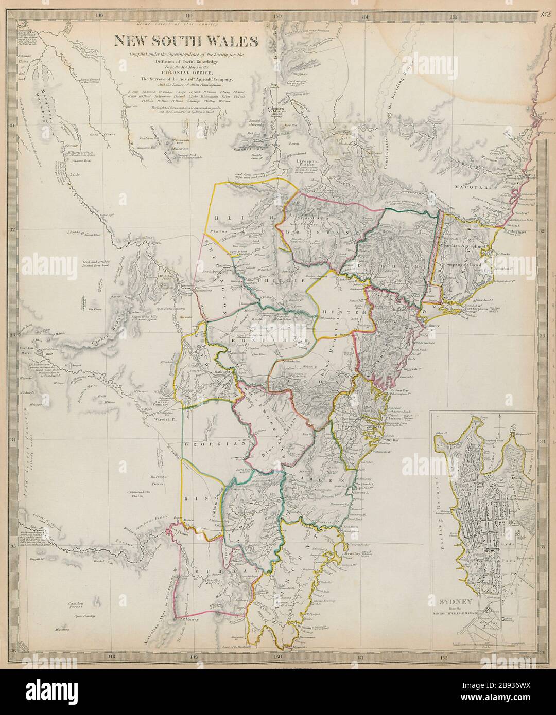 Colonial sydney map hi-res stock photography and images - Alamy