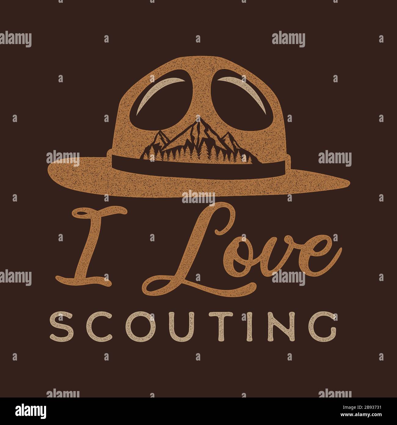 I love scouting Logo Design. Boy scout adventure badge patch. Camp ...