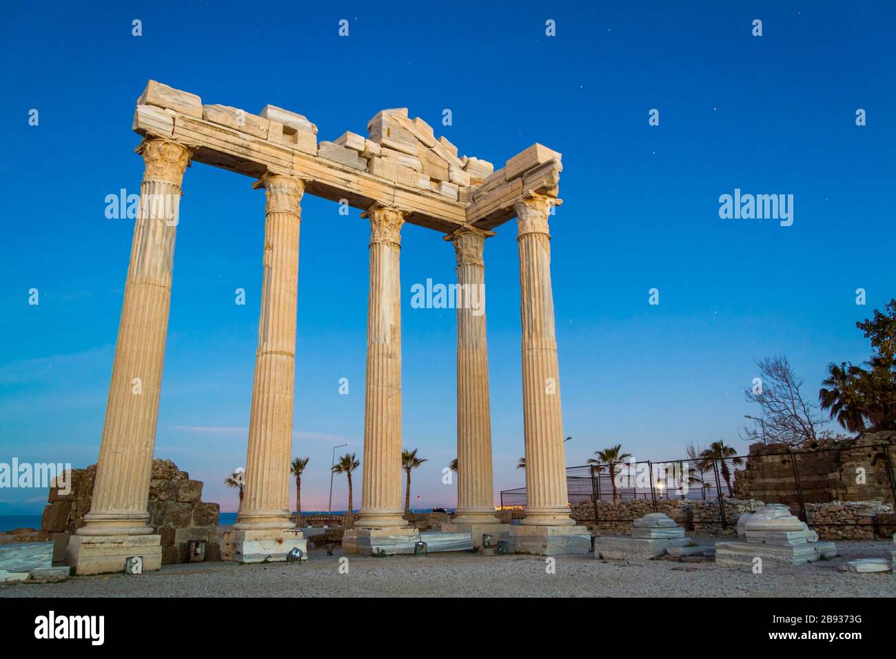 Ancient city Apollo Temple in Manavgat, in Turkey Stock Photo - Alamy