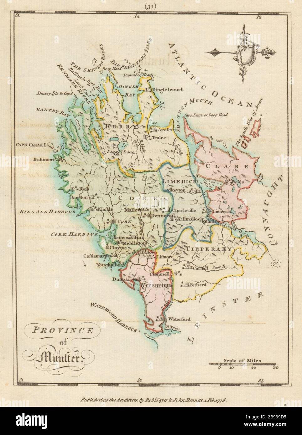 The province of munster map hi-res stock photography and images - Alamy