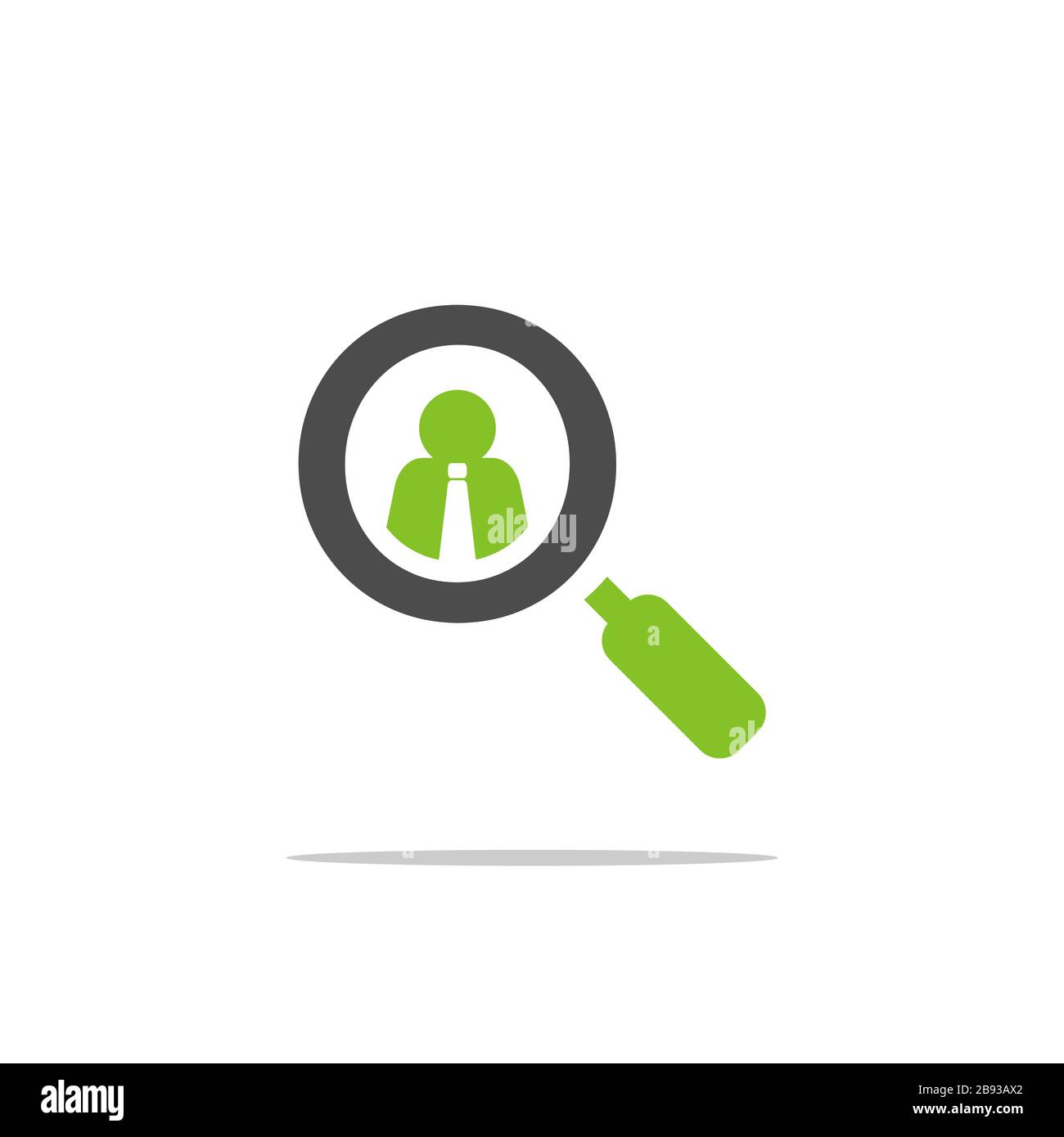 O Letter Magnifying Glass Find Job Logo Illustration Design. Vector EPS ...