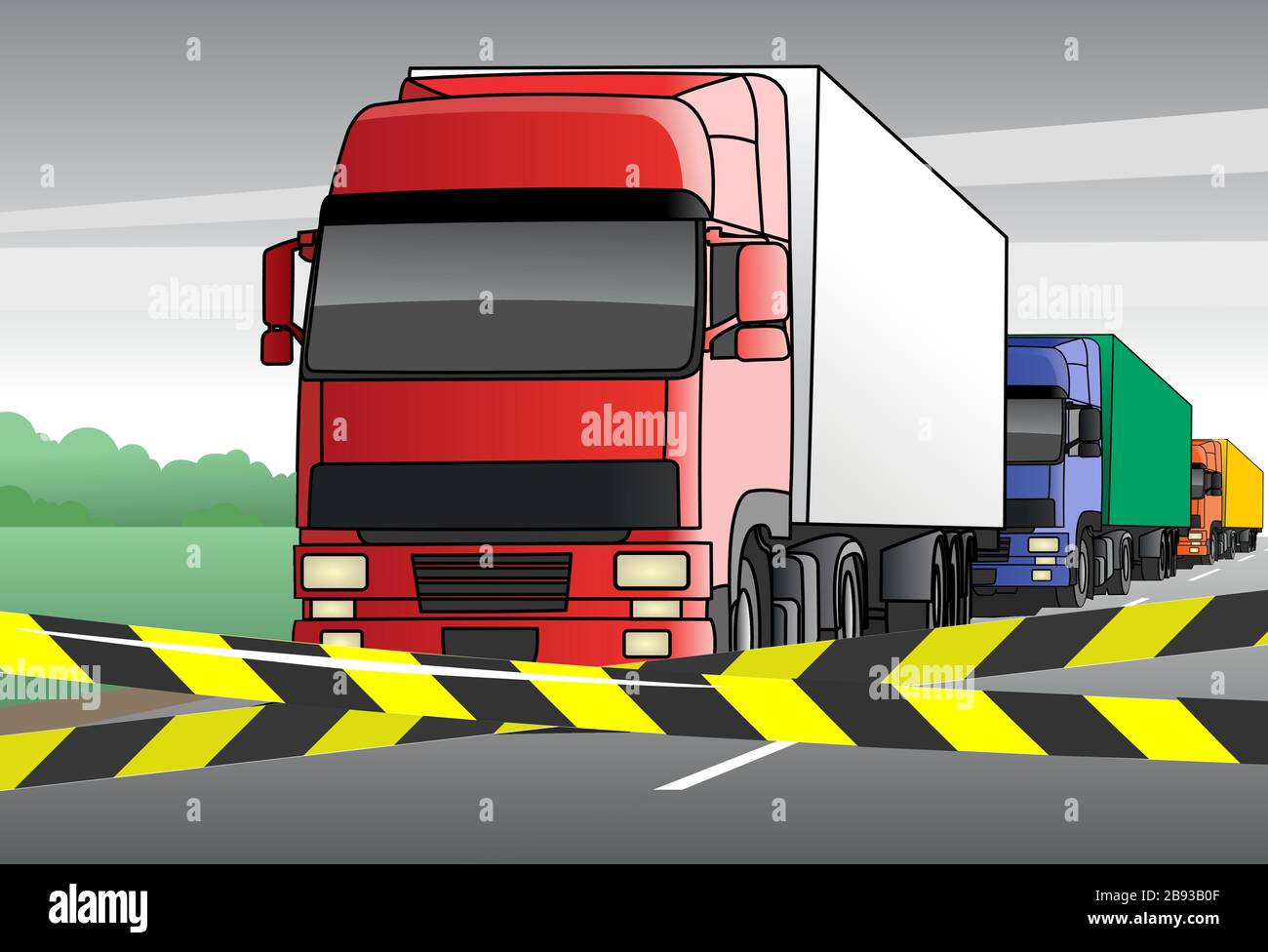 Traffic jam china Stock Vector Images - Alamy