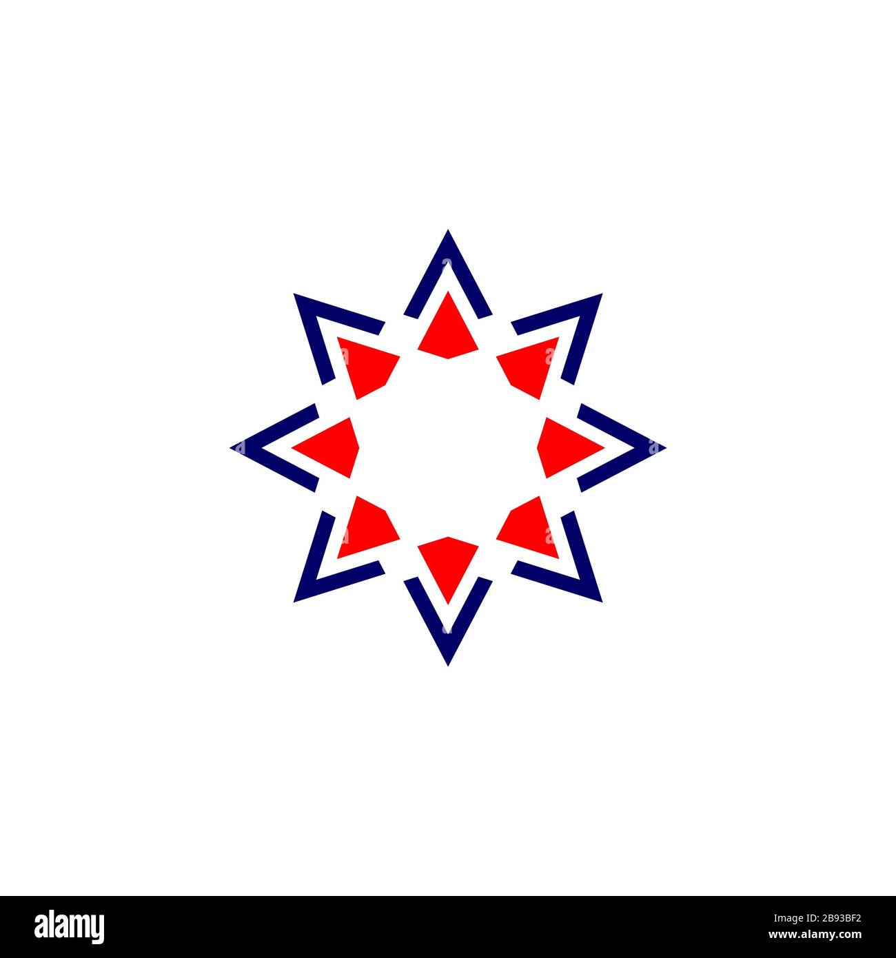 Red Star Ornamental Logo Template Illustration Design. Vector EPS 10 ...