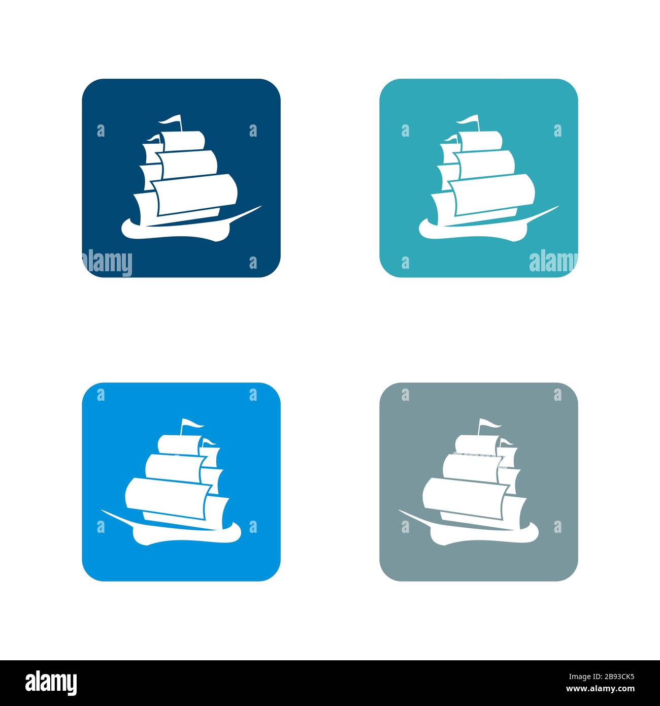 Sailing Ship Logo Template Illustration Design. Vector EPS 10 Stock ...