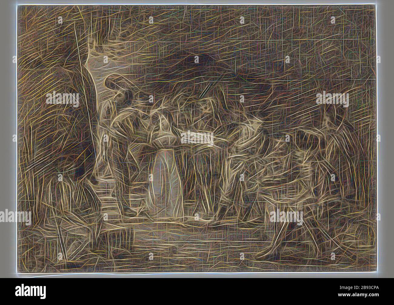 Hippolyte Lecomte, French, 1781-1857, Scene with Bandit, between late ...