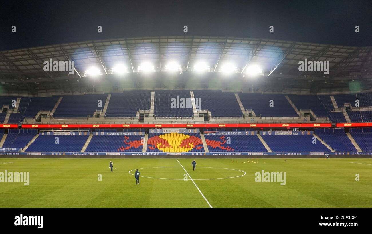 HARRISON. USA. MAR 08: General view inside of Red Bull Arena ahead of ...