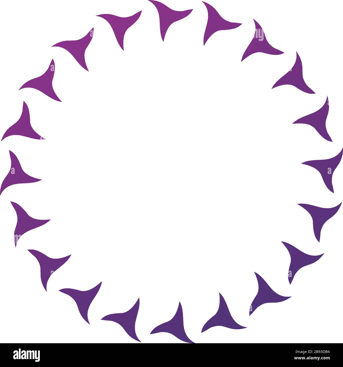 trinity circle geometric frame , round design vector illustration ...