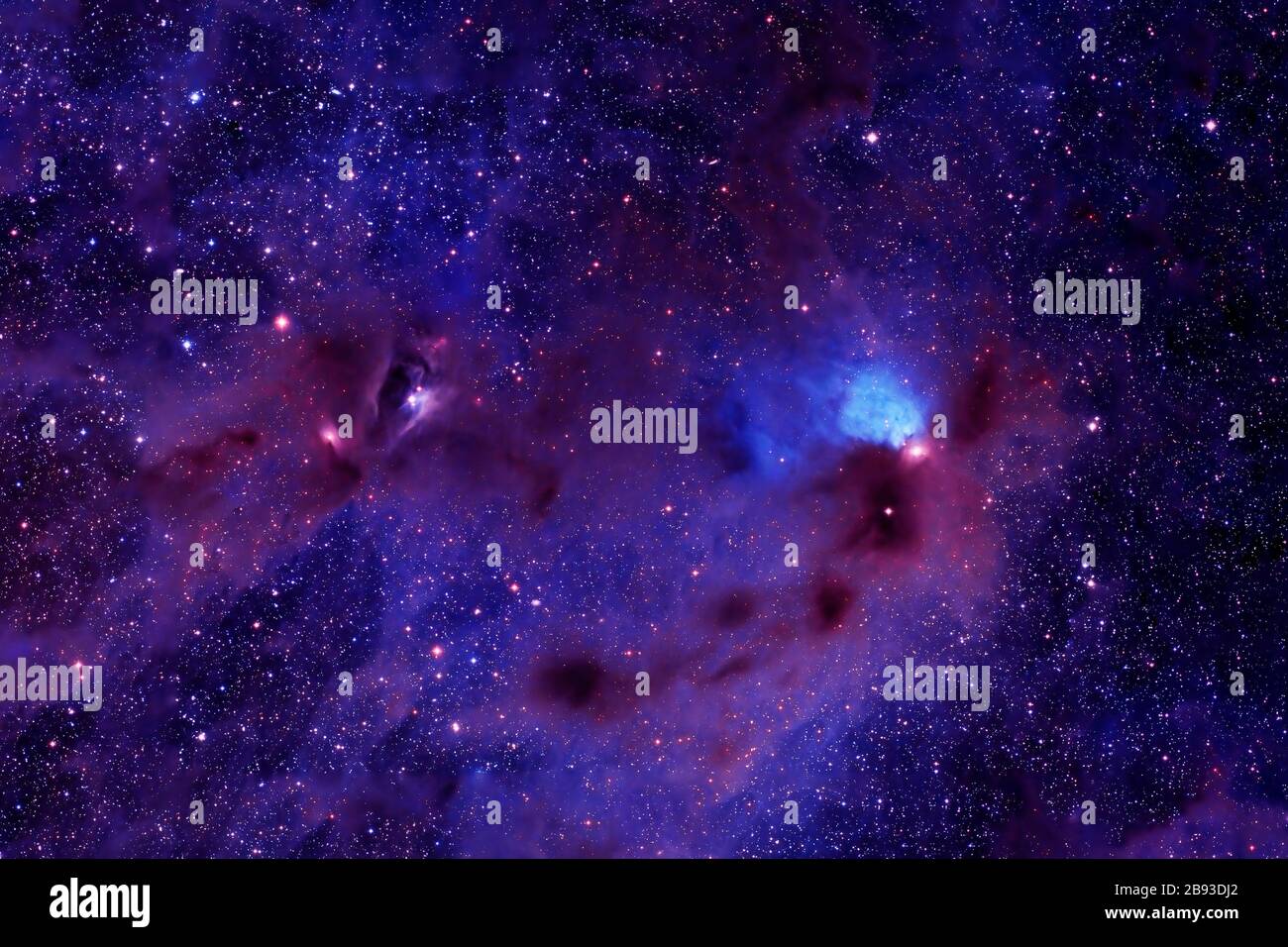 A beautiful blue galaxy in deep space. Elements of this image furnished ...