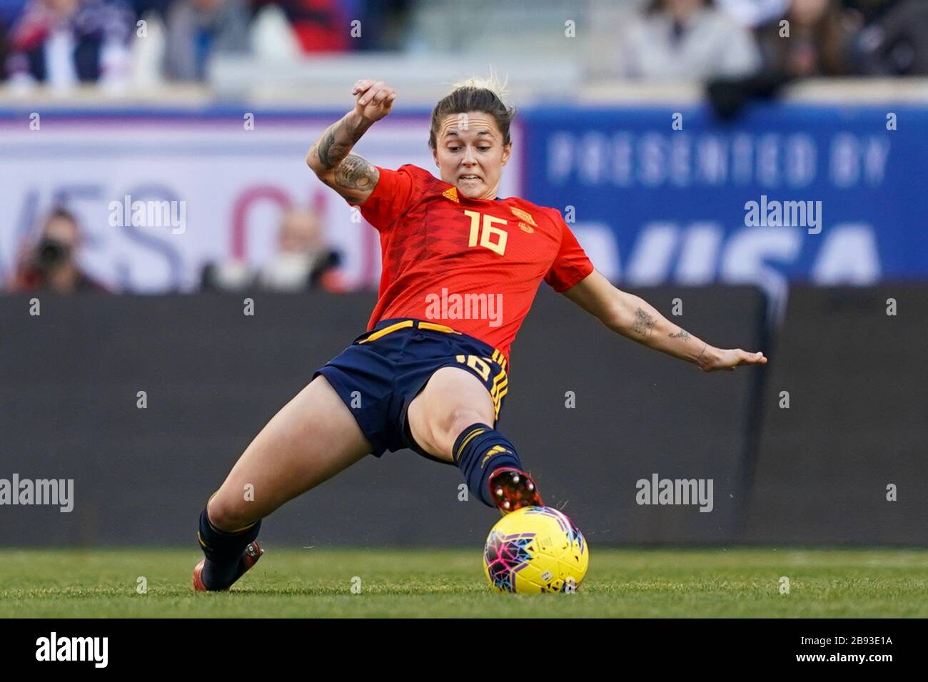 HARRISON. USA. MAR 08: "Mapi" Leon of Spain in action during the 2020 ...