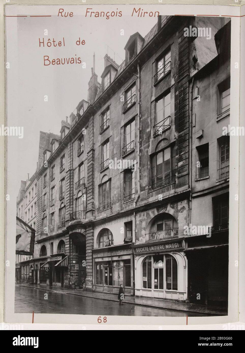 68 rue François Miron (block No. 16), fourth rounding. Service ...
