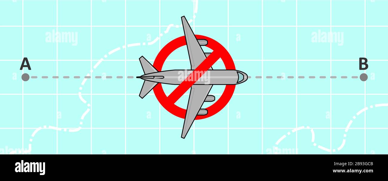 suspension, stop of flight communication, flights. Closing the borders ...