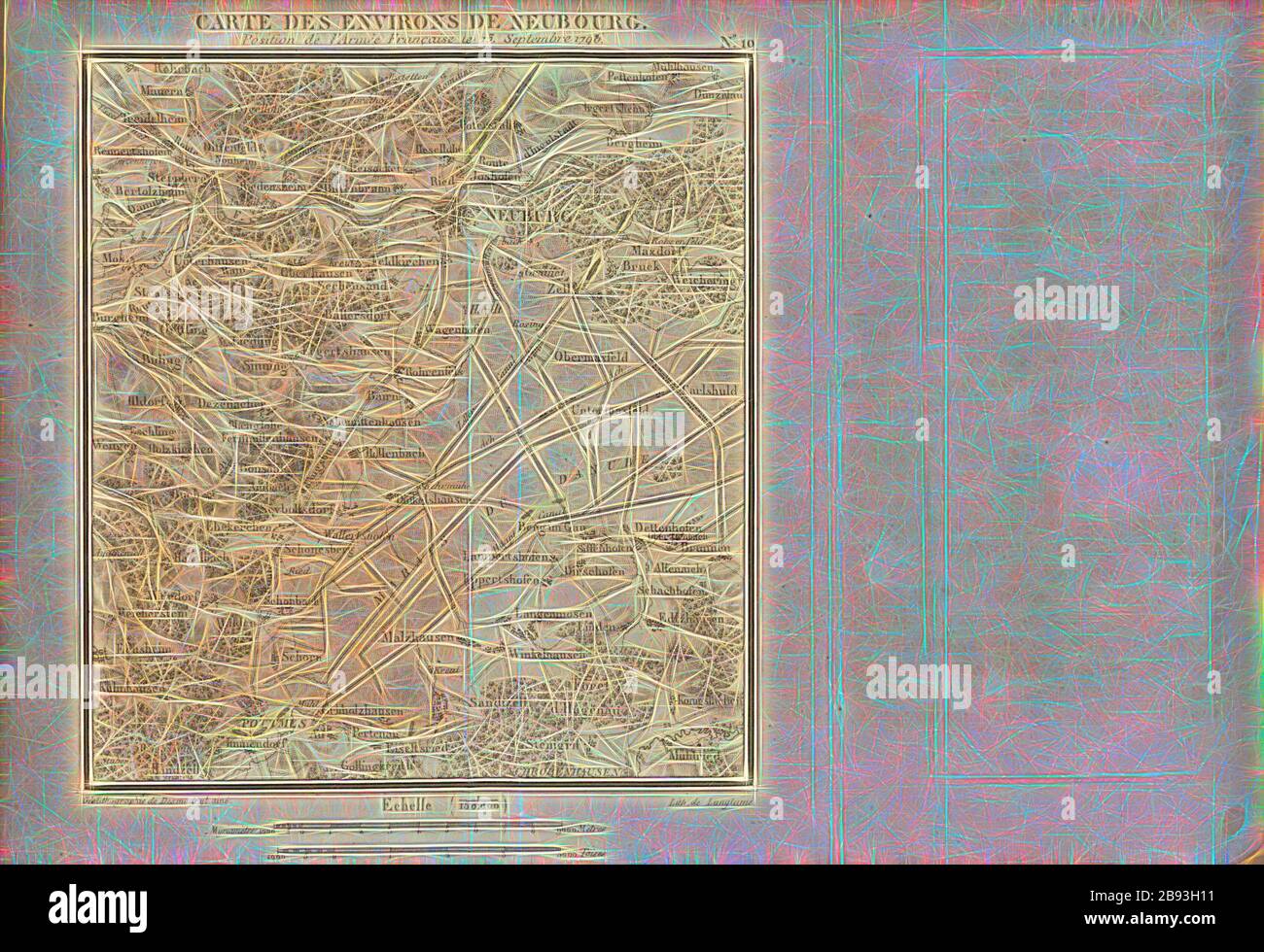 Map surroundings neuenburg baden wurttemberg germany hi-res stock ...