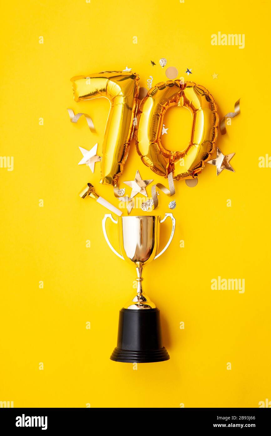 70th Birthday Balloon High Resolution Stock Photography and Images - Alamy