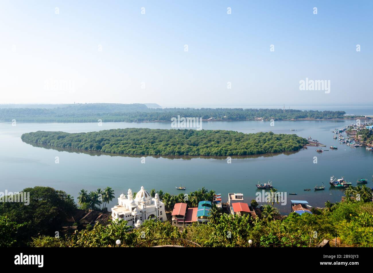 View of Kajali River, Kajali Mangroves and Adampur Jama Masjid ...