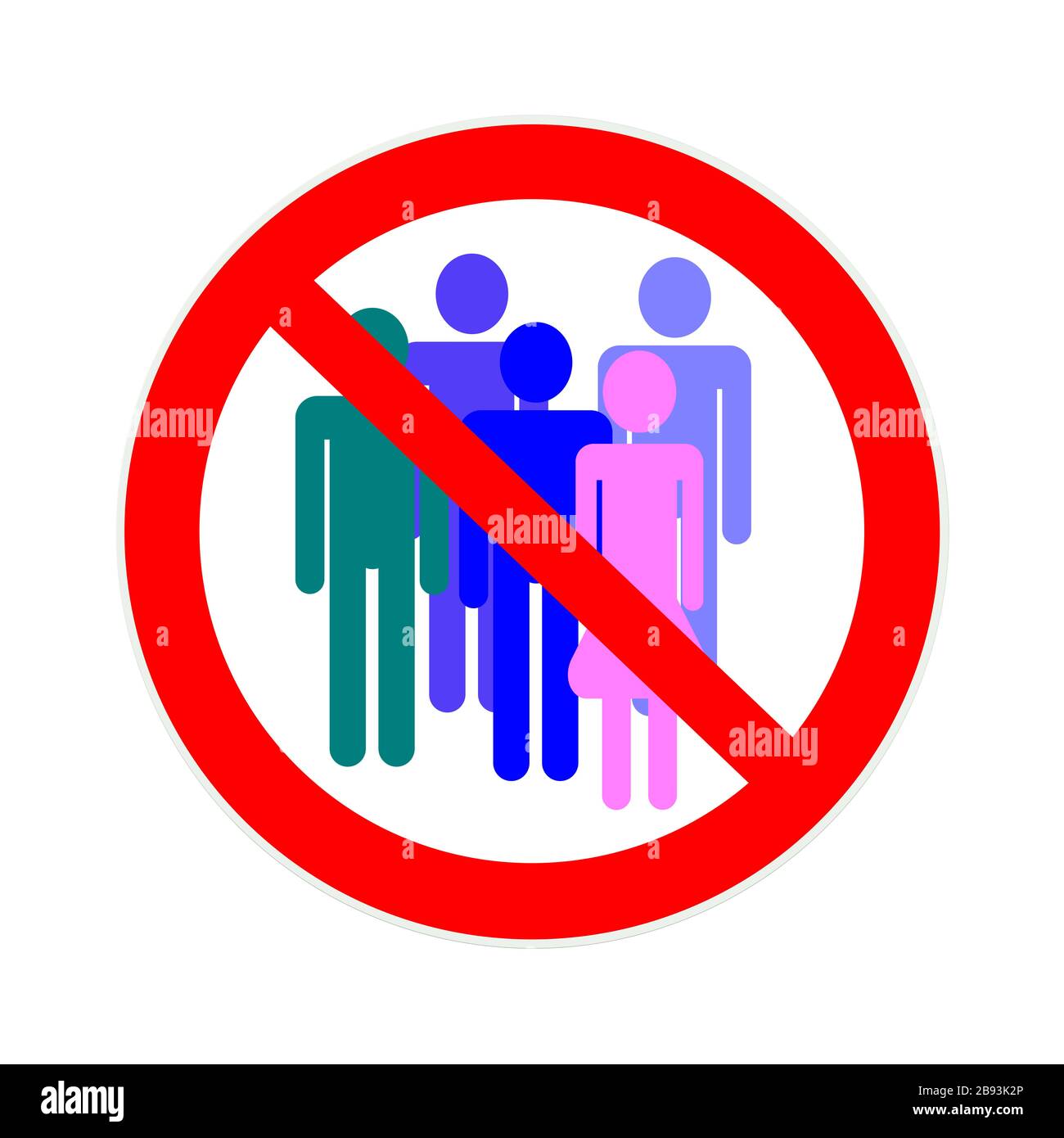No gathering of people, symbolic representation in an illustration ...