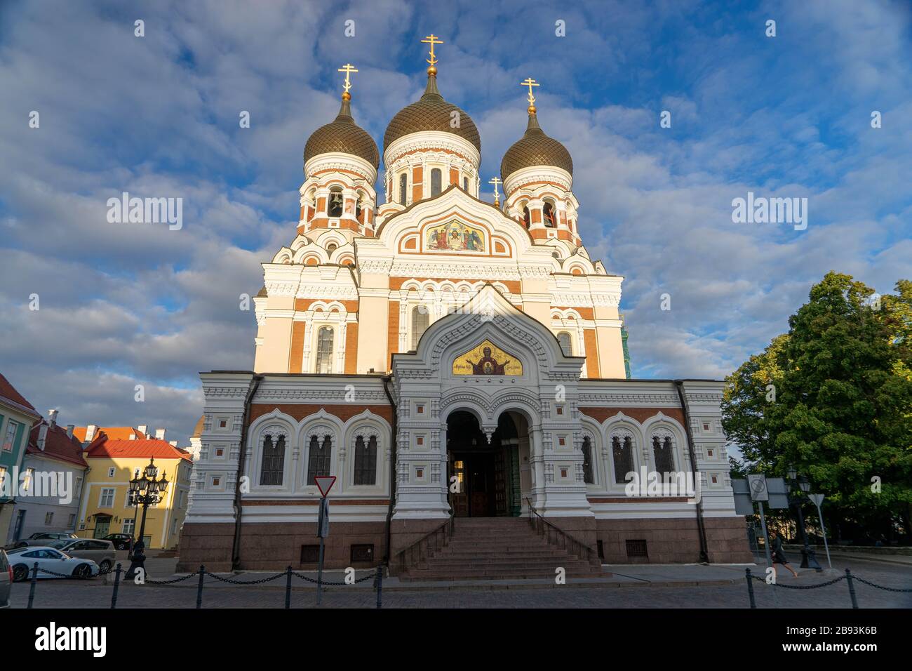 The Attractions of the Beautiful Medieval Town of Tallinn Stock Photo ...