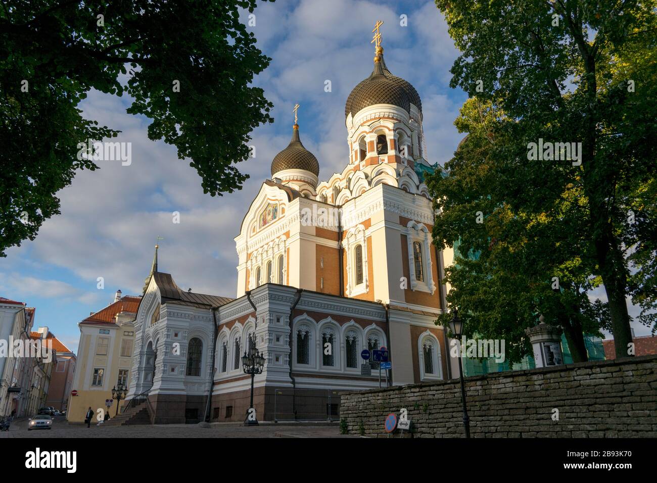 The Attractions of the Beautiful Medieval Town of Tallinn Stock Photo ...