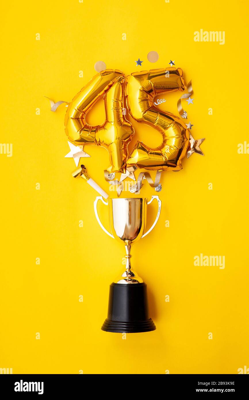 Happy birthday 45th birthday hi-res stock photography and images - Alamy
