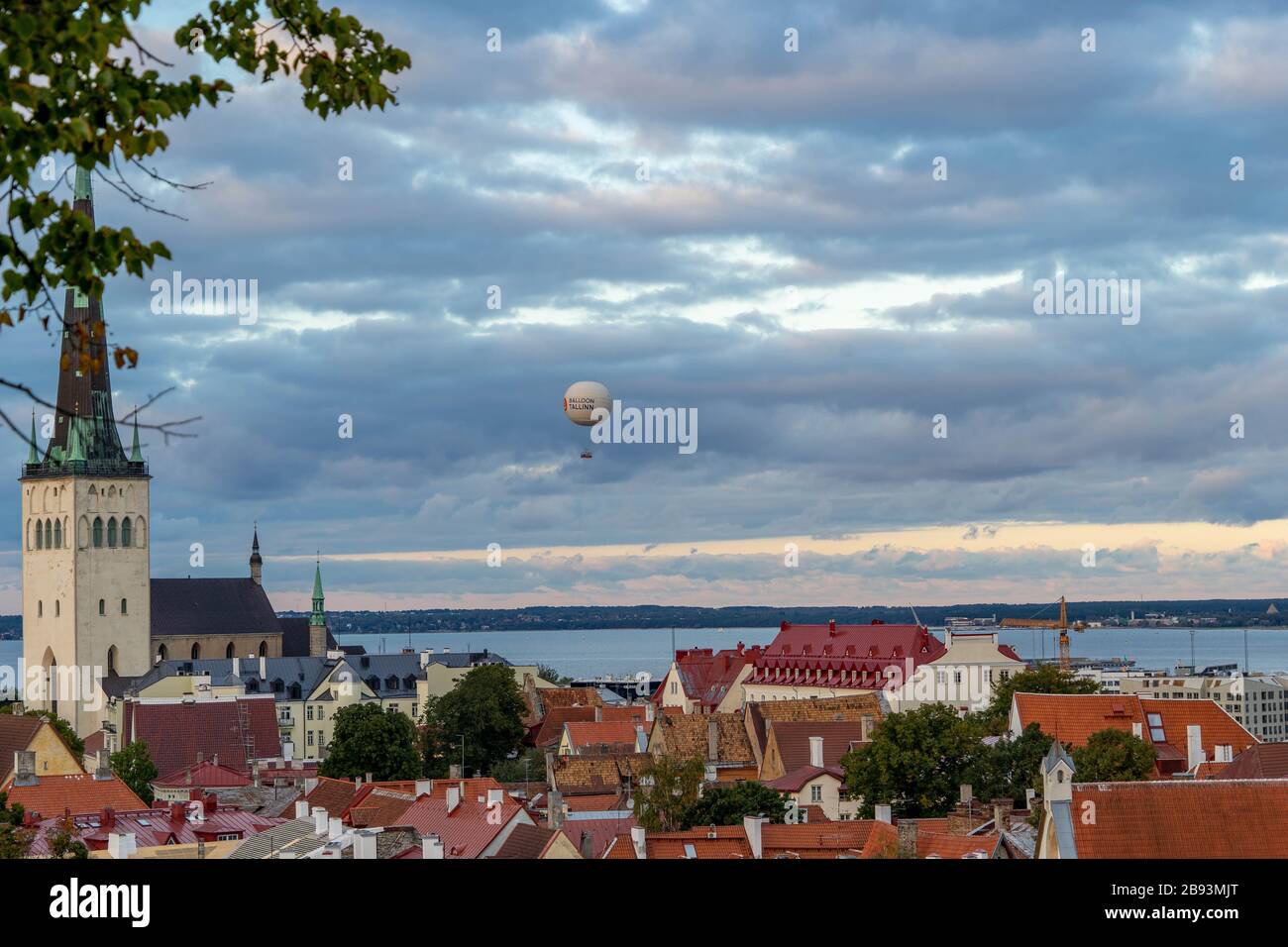 The Attractions of the Beautiful Medieval Town of Tallinn Stock Photo ...