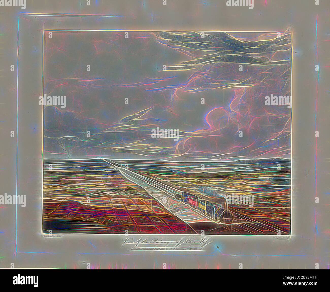 View of the Railway across Chat Moss, Railroad between Liverpool and ...