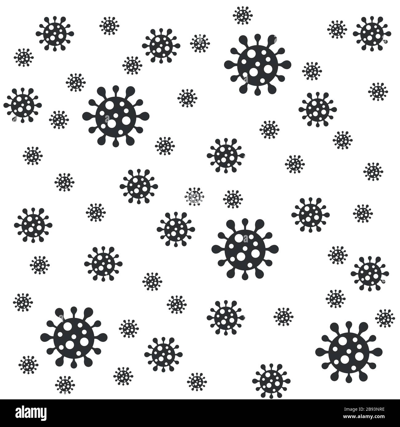 Coronavirus. Virus seamless pattern background. Viral bacteria ...