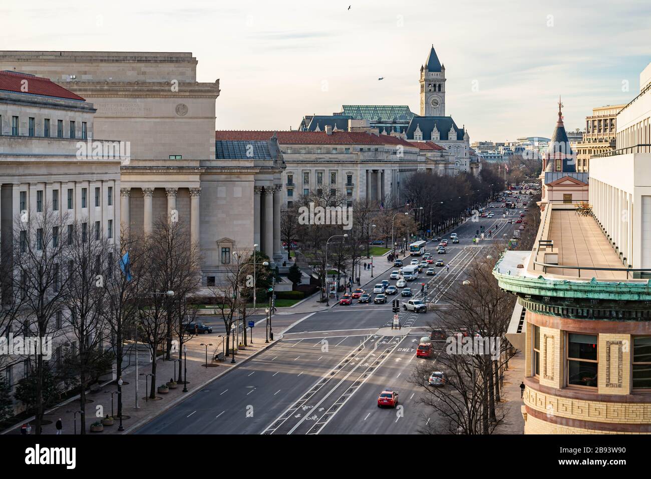 Streets of Washington Dc, Capital City Stock Photo - Alamy