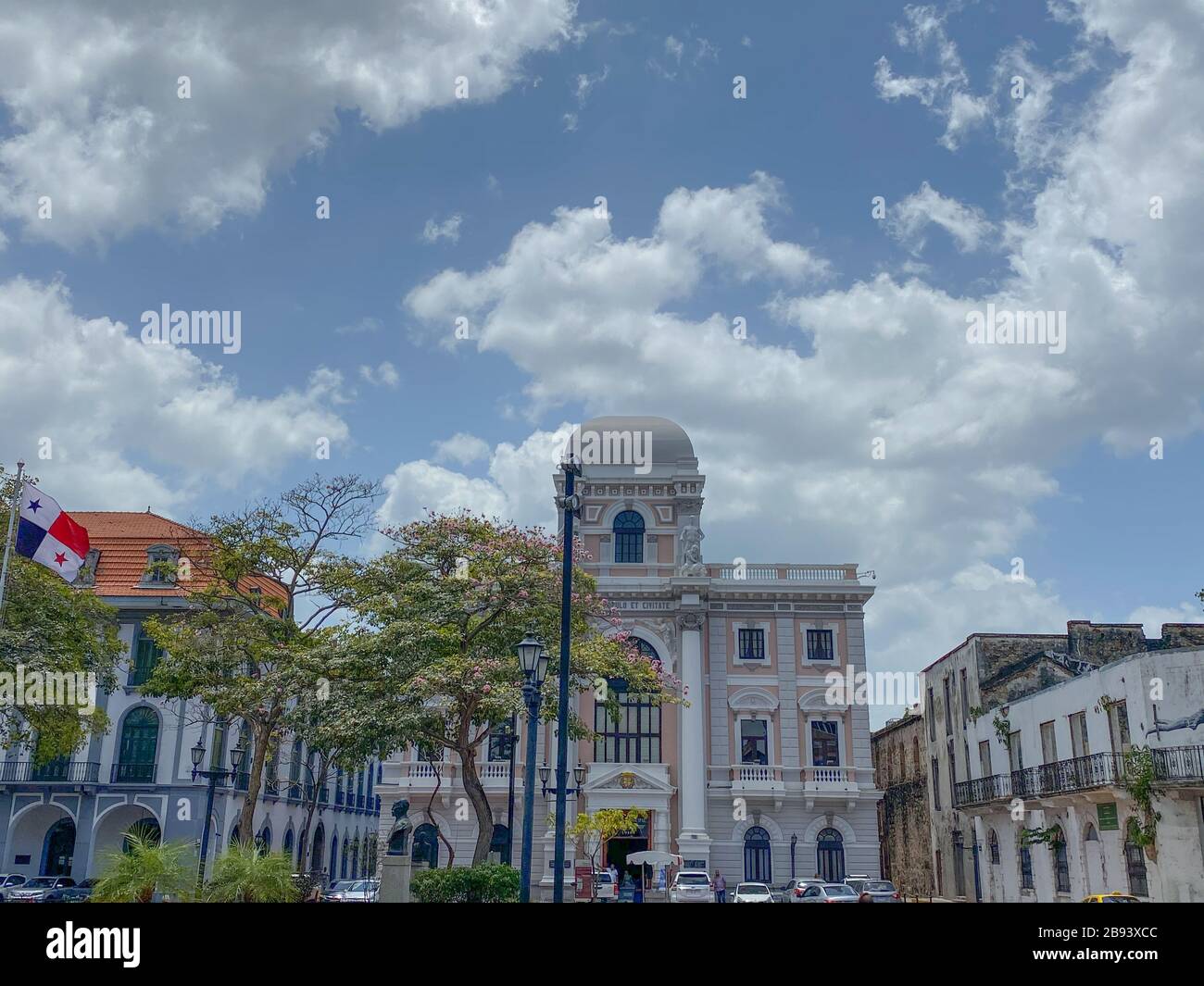 panama City and the canal Stock Photo - Alamy