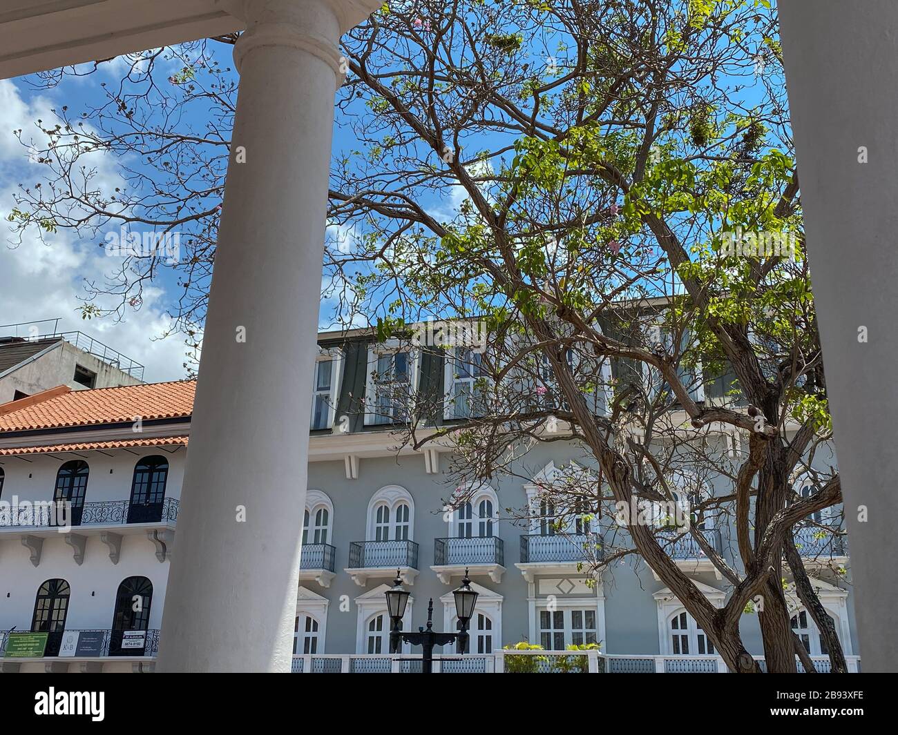 panama City and the canal Stock Photo - Alamy