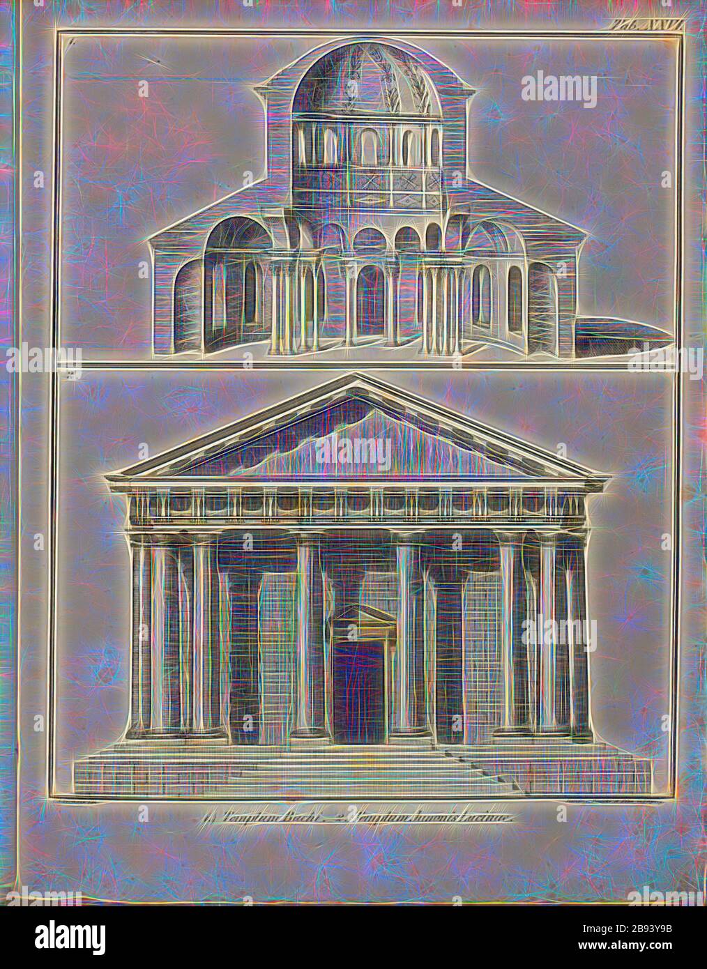 1. Temple of Bacchus, 2. The temple of Juno Lucina, Santo Stefano ...