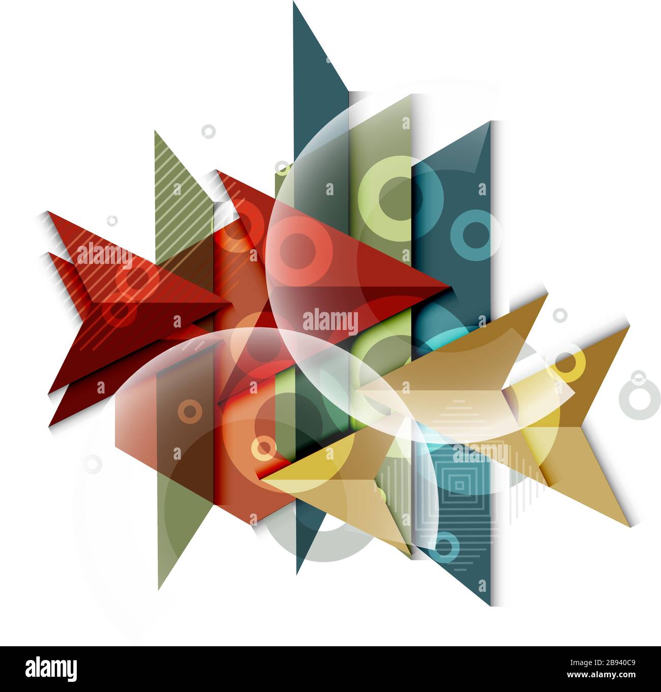 Polygeometric abstract colorful background template Stock Vector Image ...