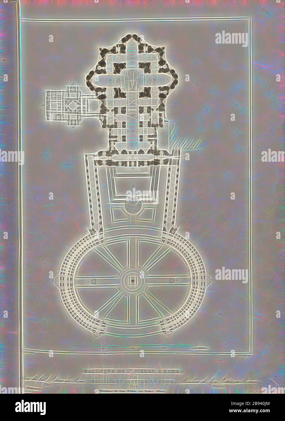 Basilica of St. Peter, Rome. Plan, Floor plan of St. Peter's Basilica ...
